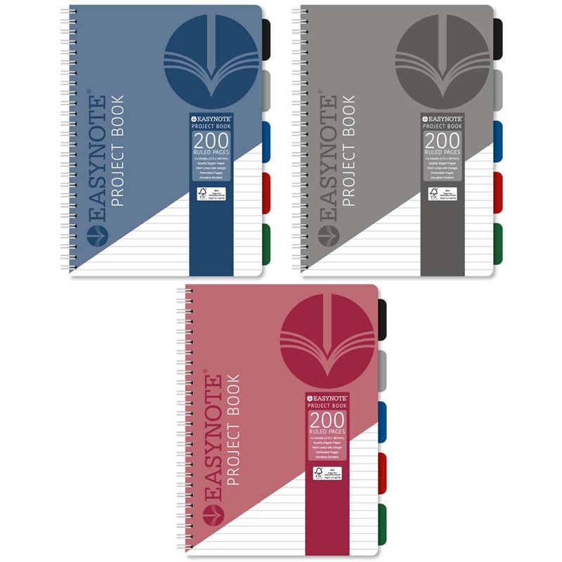 Project Book- A4 Twin Wiro PP Cover-200 Page. | Tallon