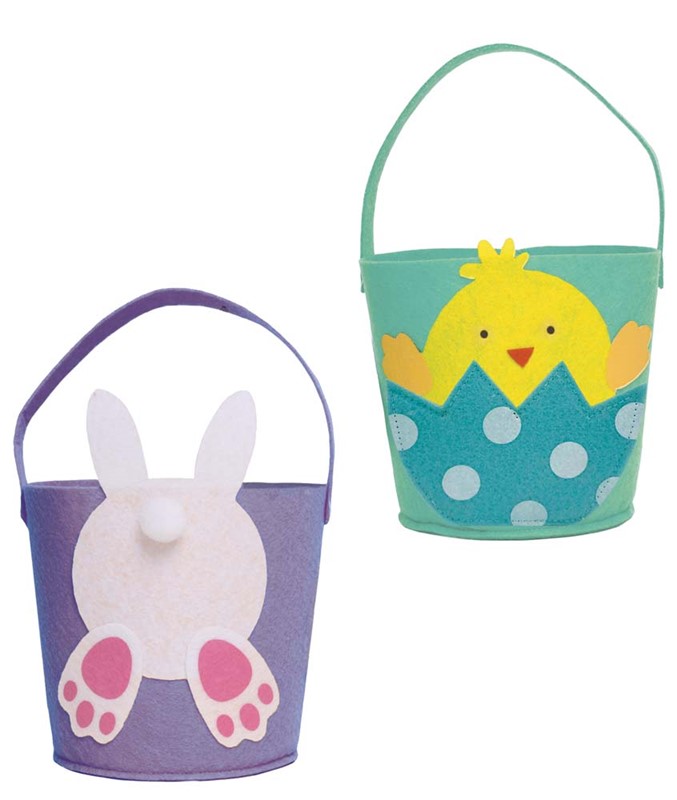 Large Easter Felt Bucket | Tallon