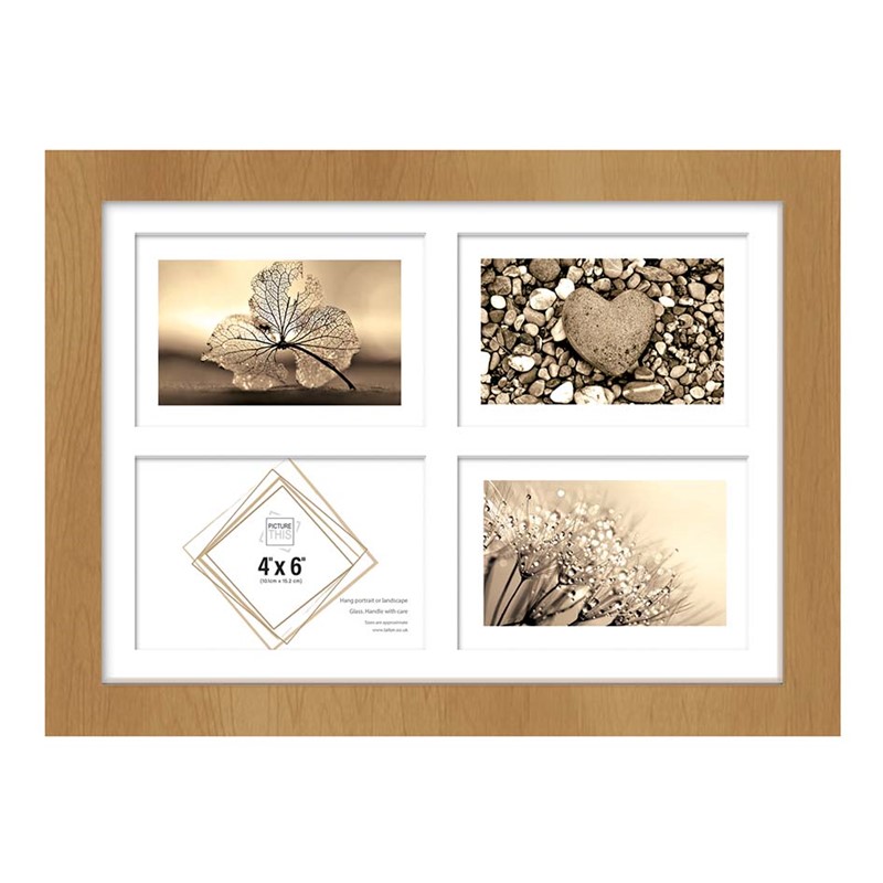 Photo Frames - Wood Effect 4 Apperture - 4"X | Tallon