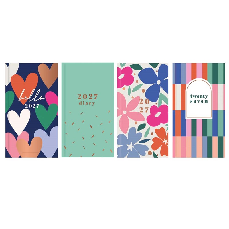 Diary Slim WTV 4 Assorted Contemporary | Tallon